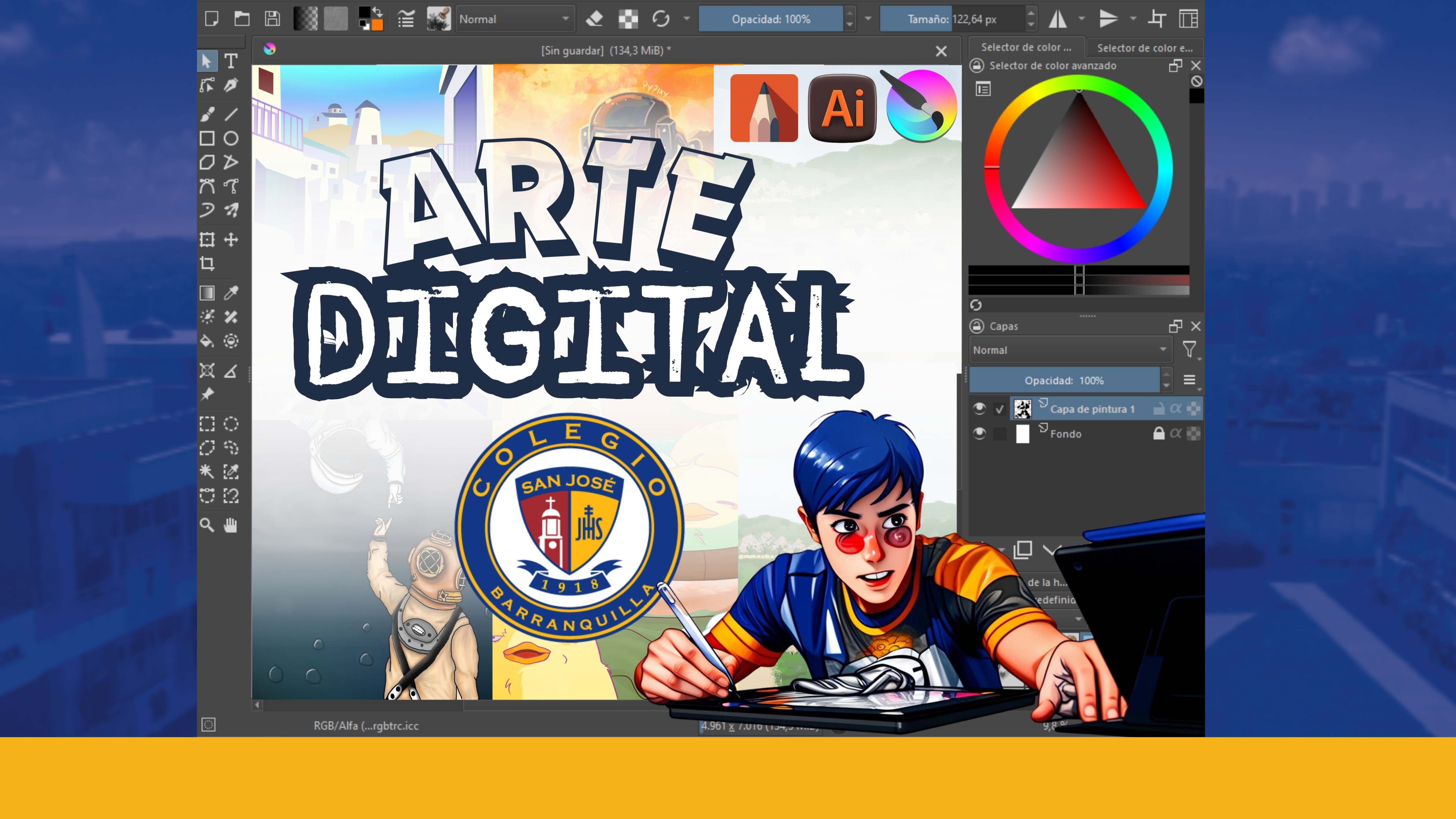 New subject: Digital Art - Colegio San José Barranquilla